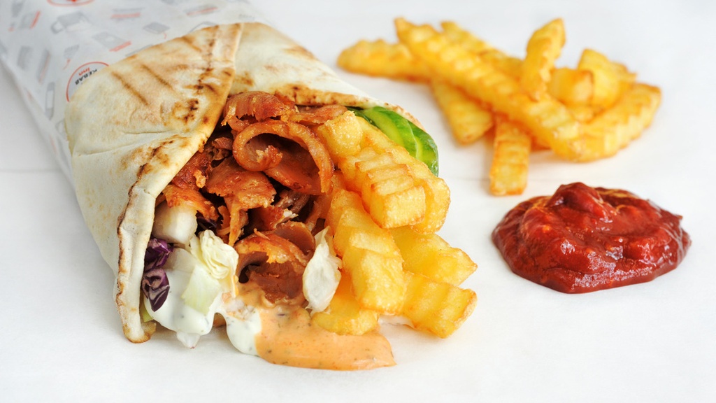 Kebab with french fries and cheese XL | KEBAB inn